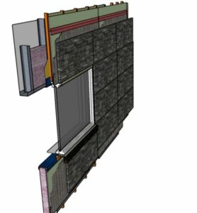 Adhered Stone Veneer with Steel Stud – Exterior Insulation with Z-bars ...